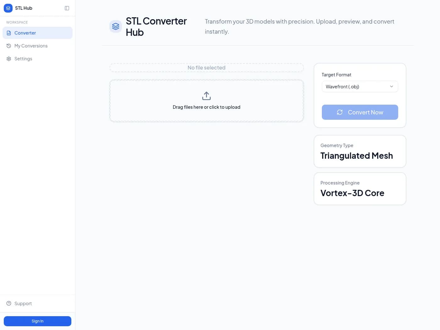 STL Converter Hub