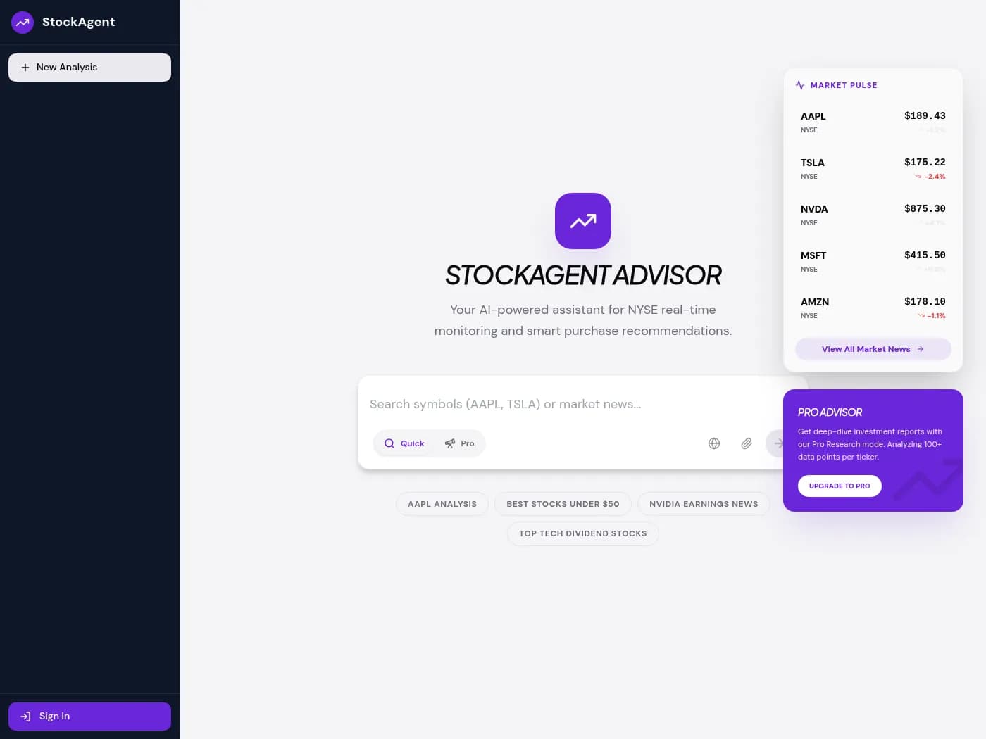 StockAgent Advisor
