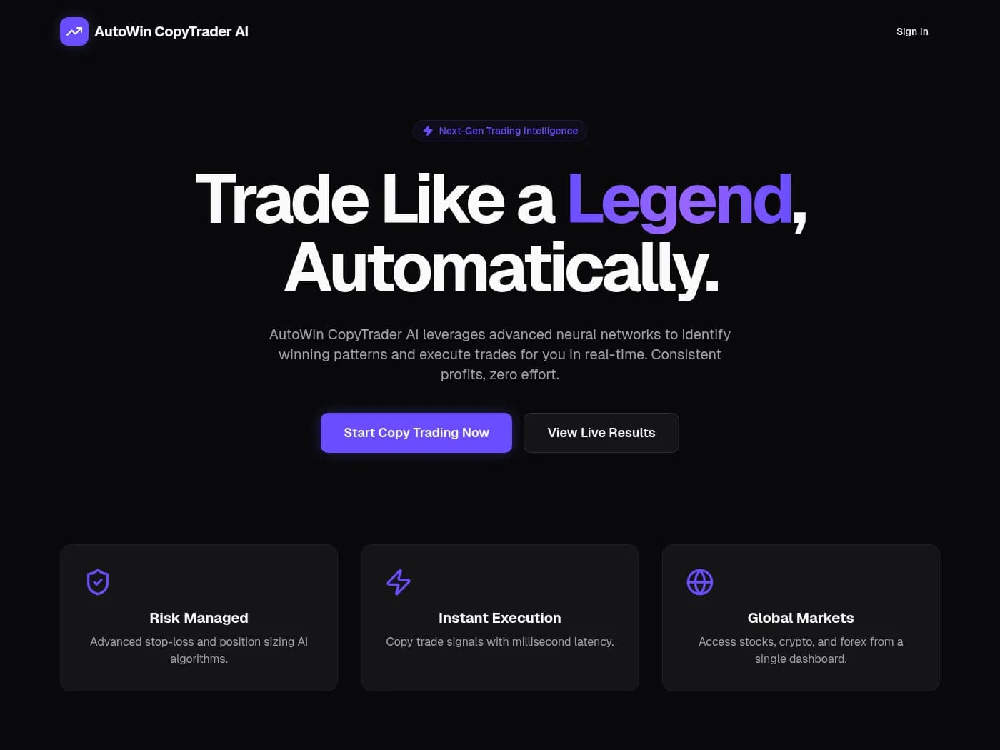 AutoWin CopyTrader AI