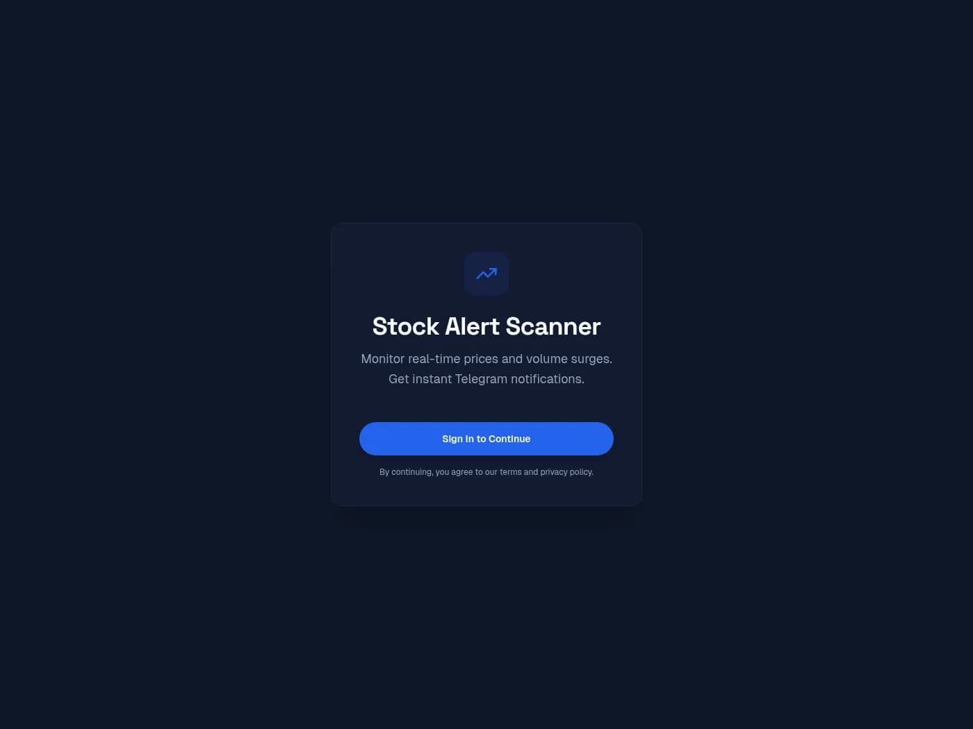 Stock Alert Scanner