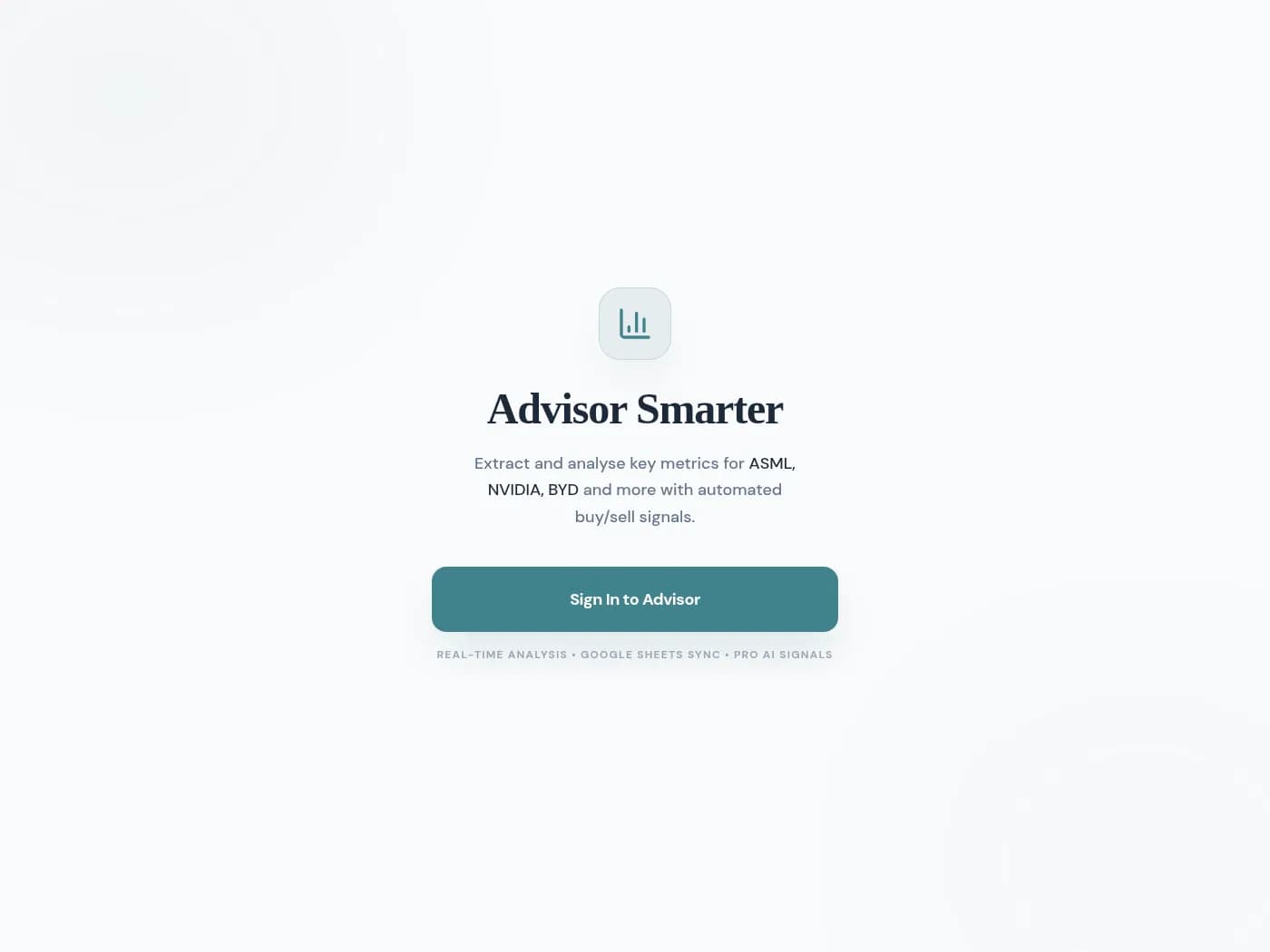 StockSmart Advisor