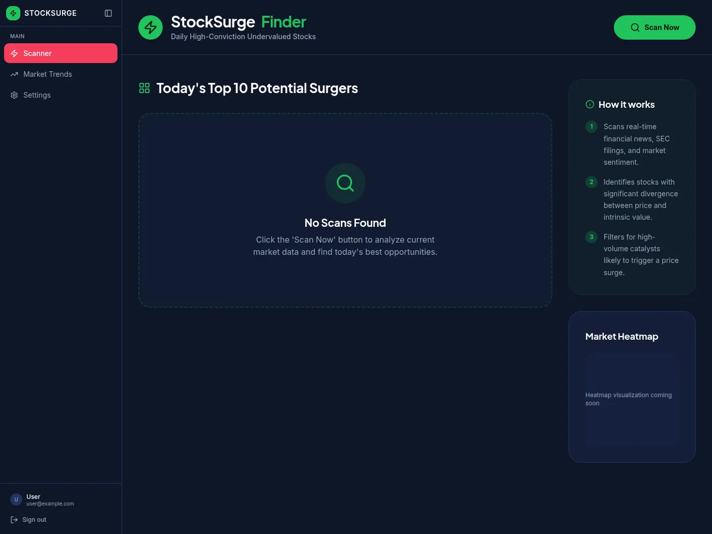 StockSurge Finder