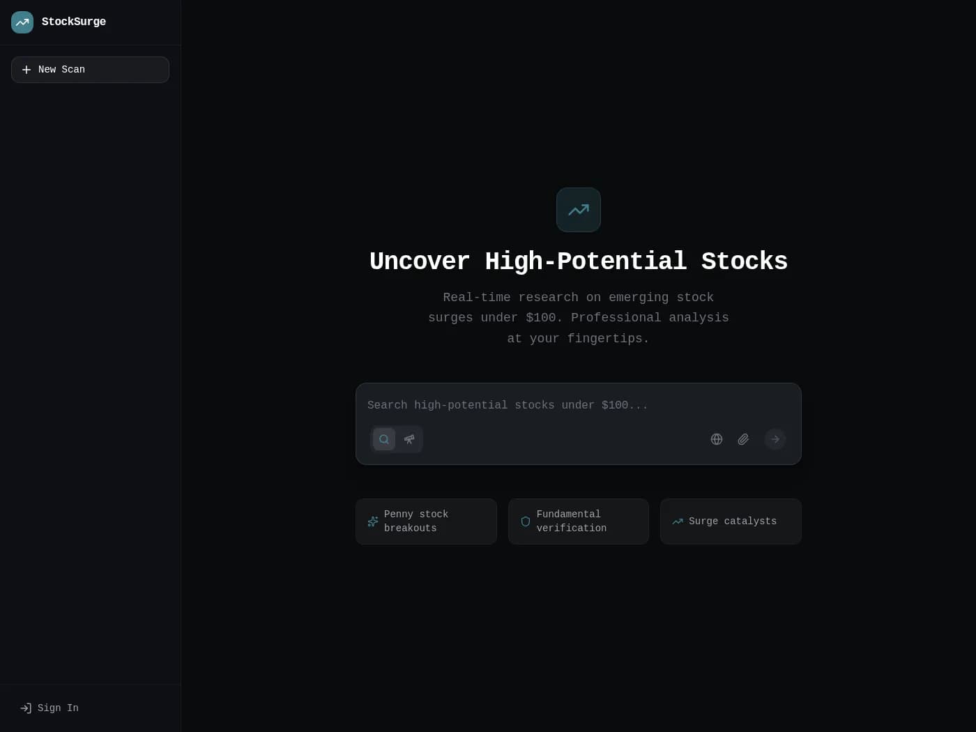 Stock Surge Finder