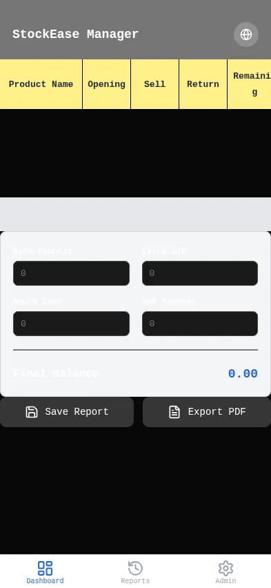 StockEase Mobile Manager