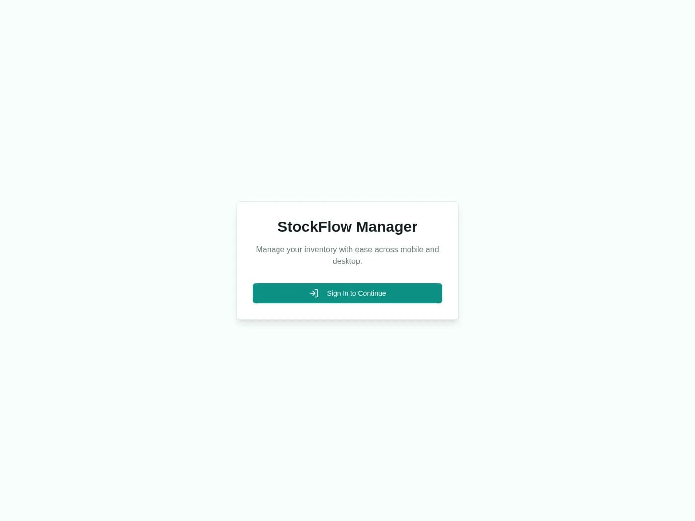 StockFlow Manager