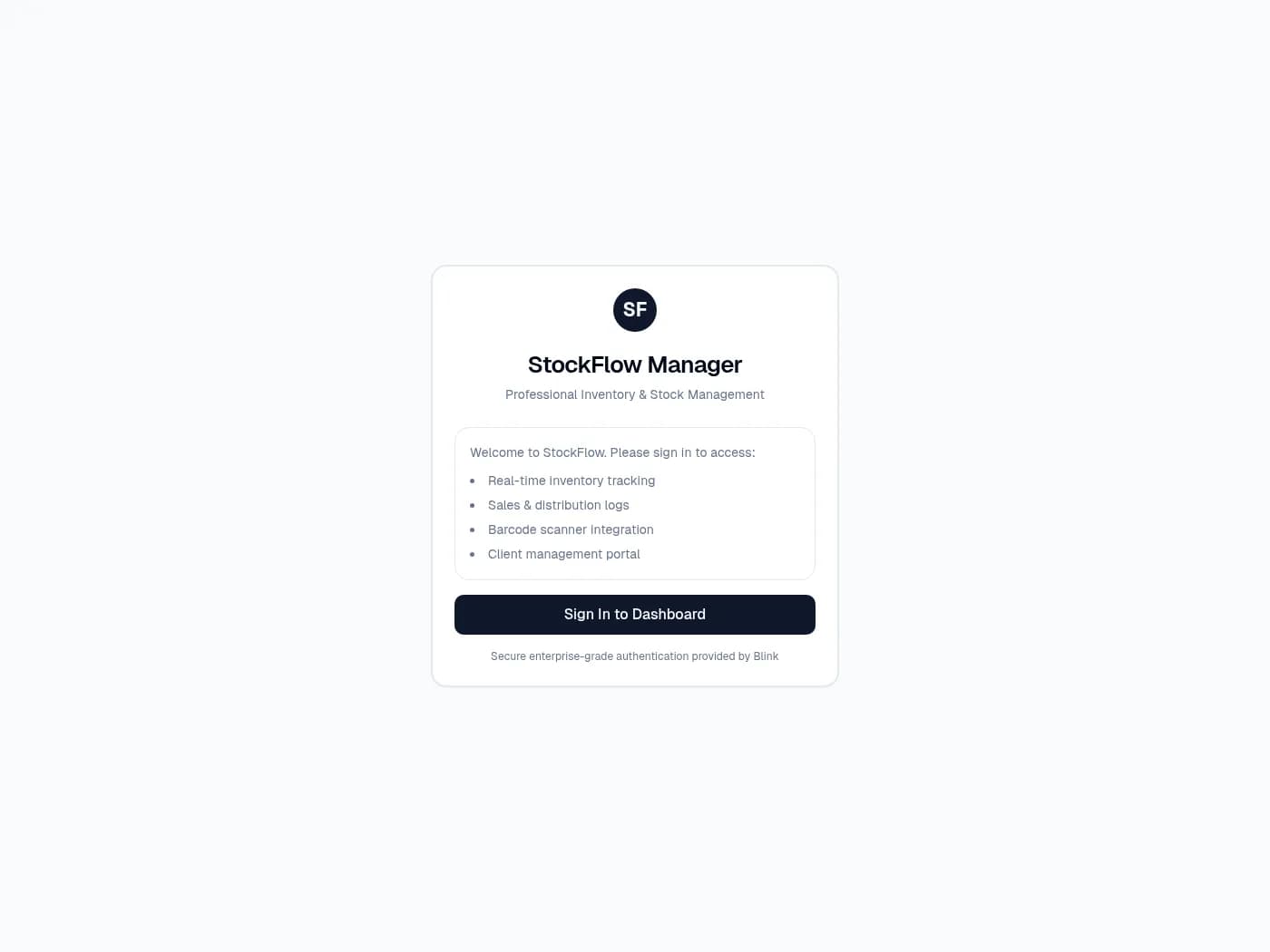 StockFlow Manager