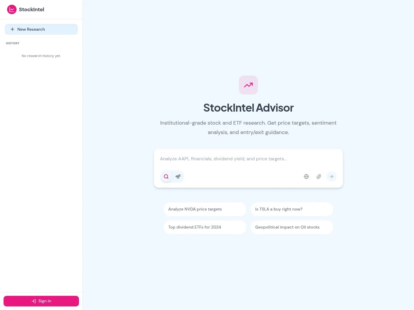 StockIntel Advisor Platform