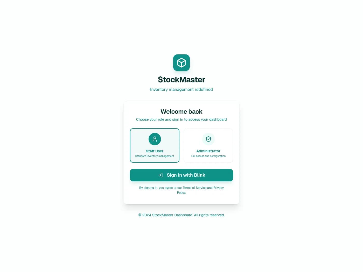 StockMaster Dashboard