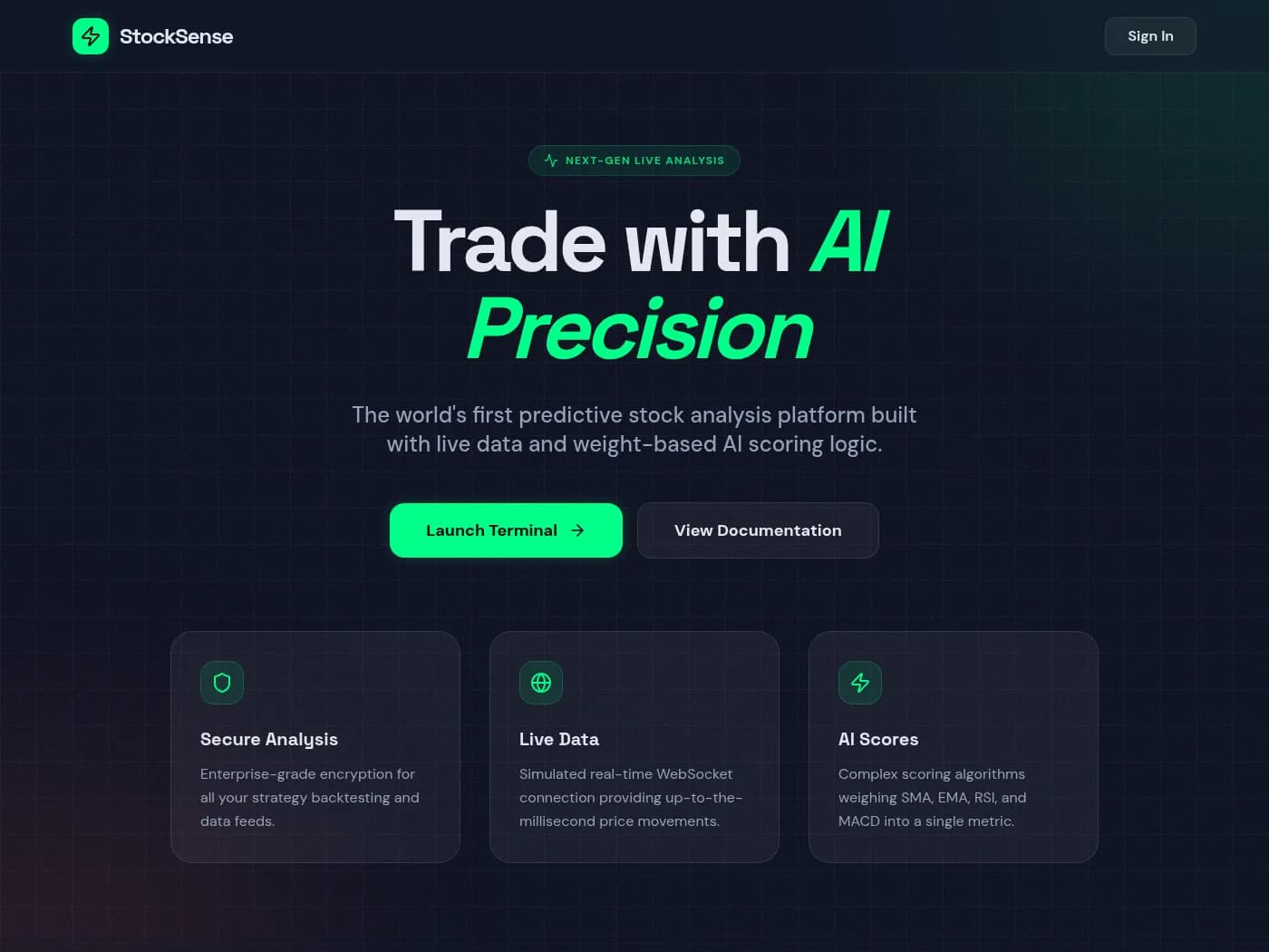 StockSense Dashboard