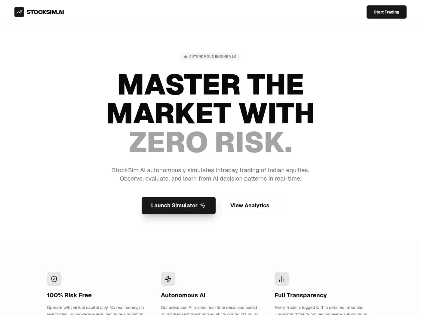 StockSim AI Dashboard