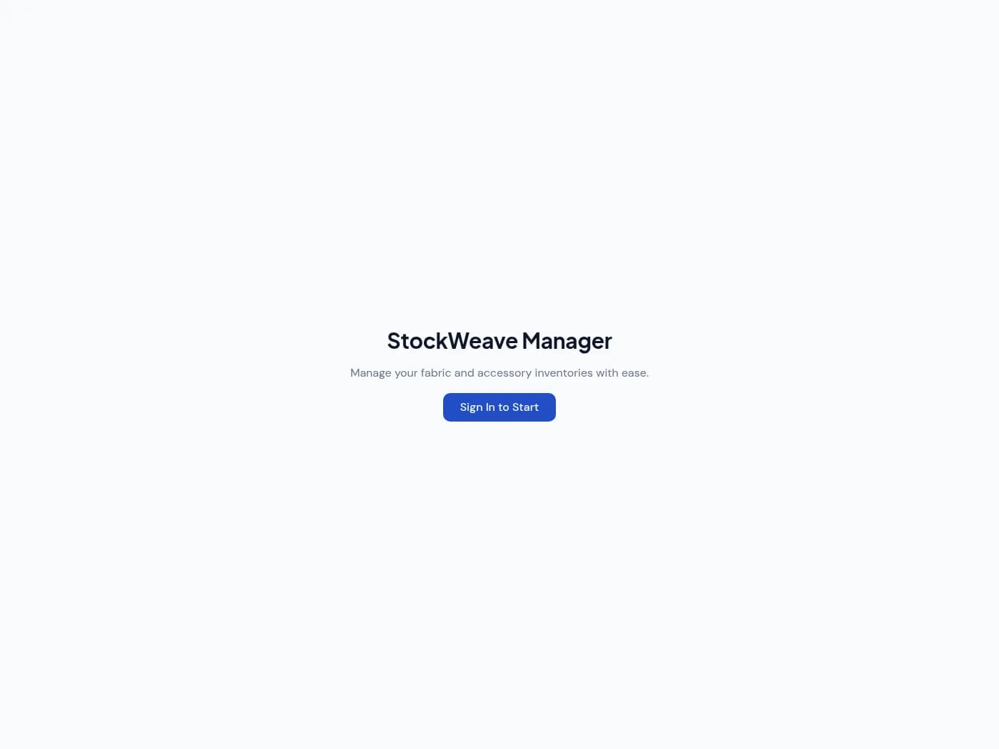 StockWeave Manager
