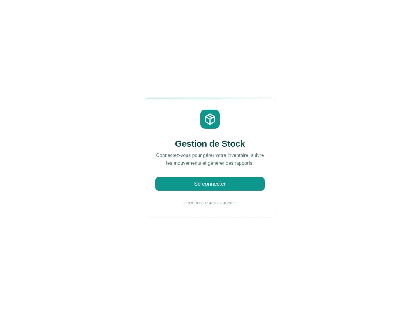 StockWise Manager