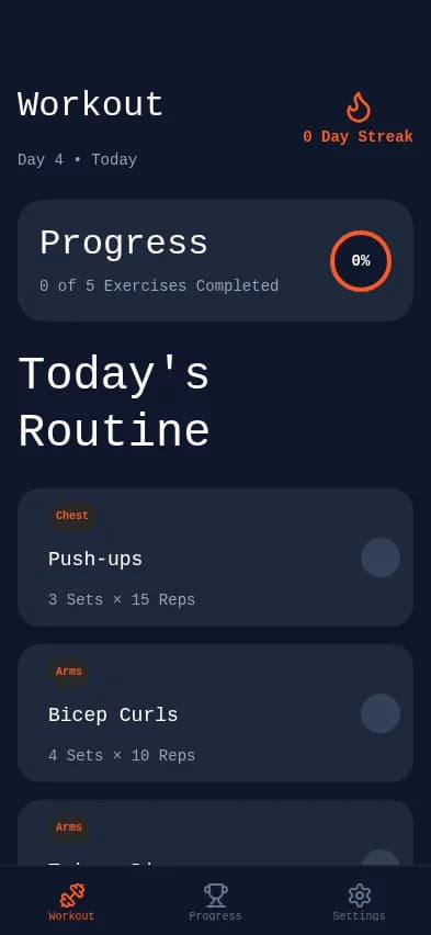 Stone Fitness App