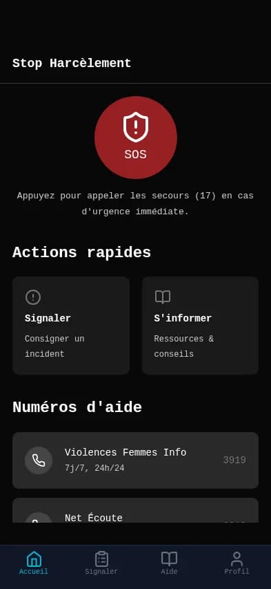 Stop Harassment App