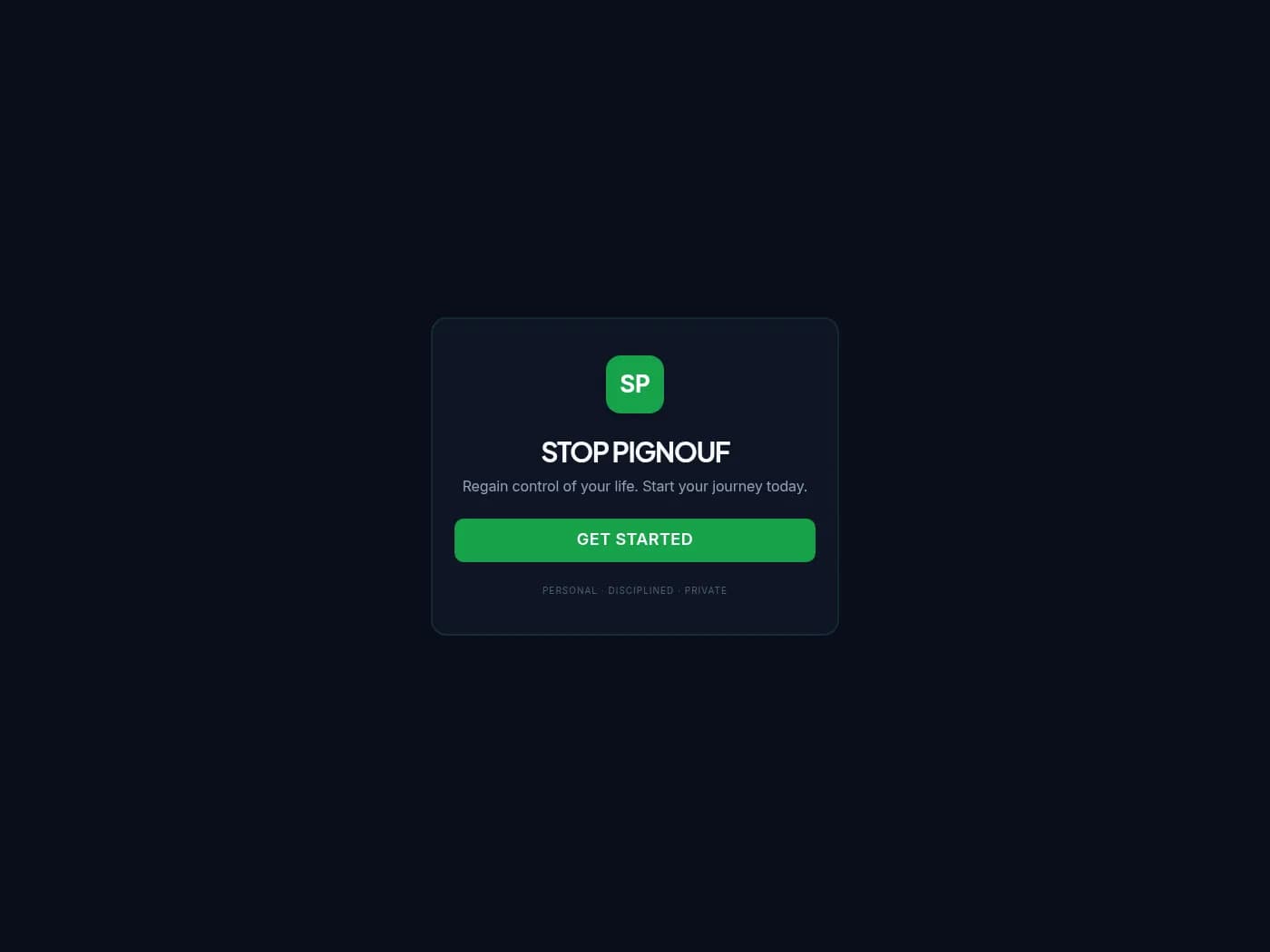 Stop Pignouf App