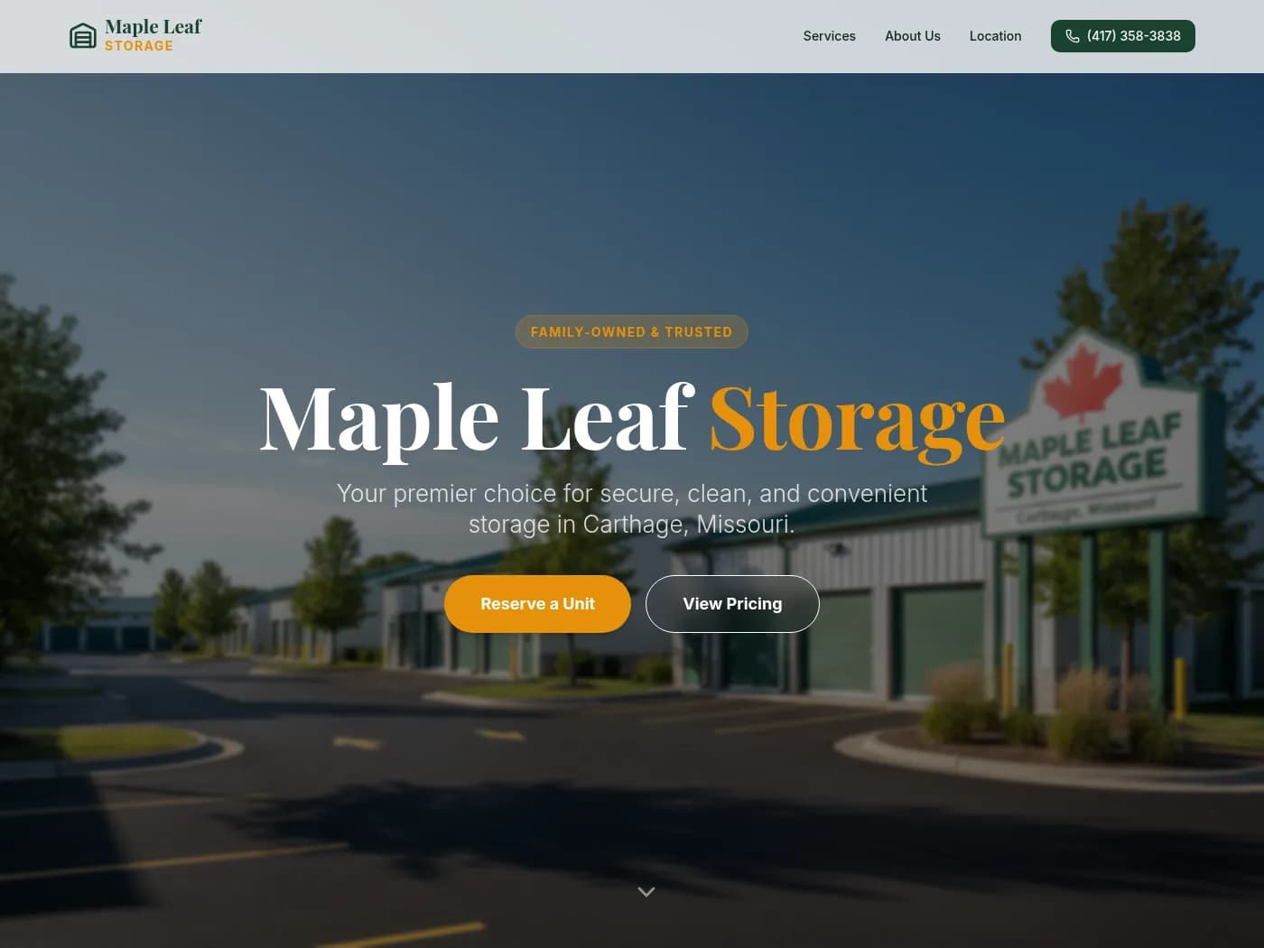 Maple Leaf Storage Promo