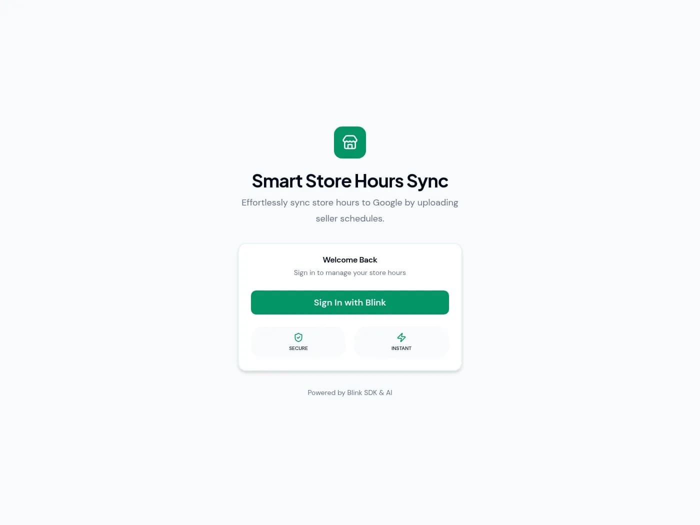 Smart Store Hours Sync