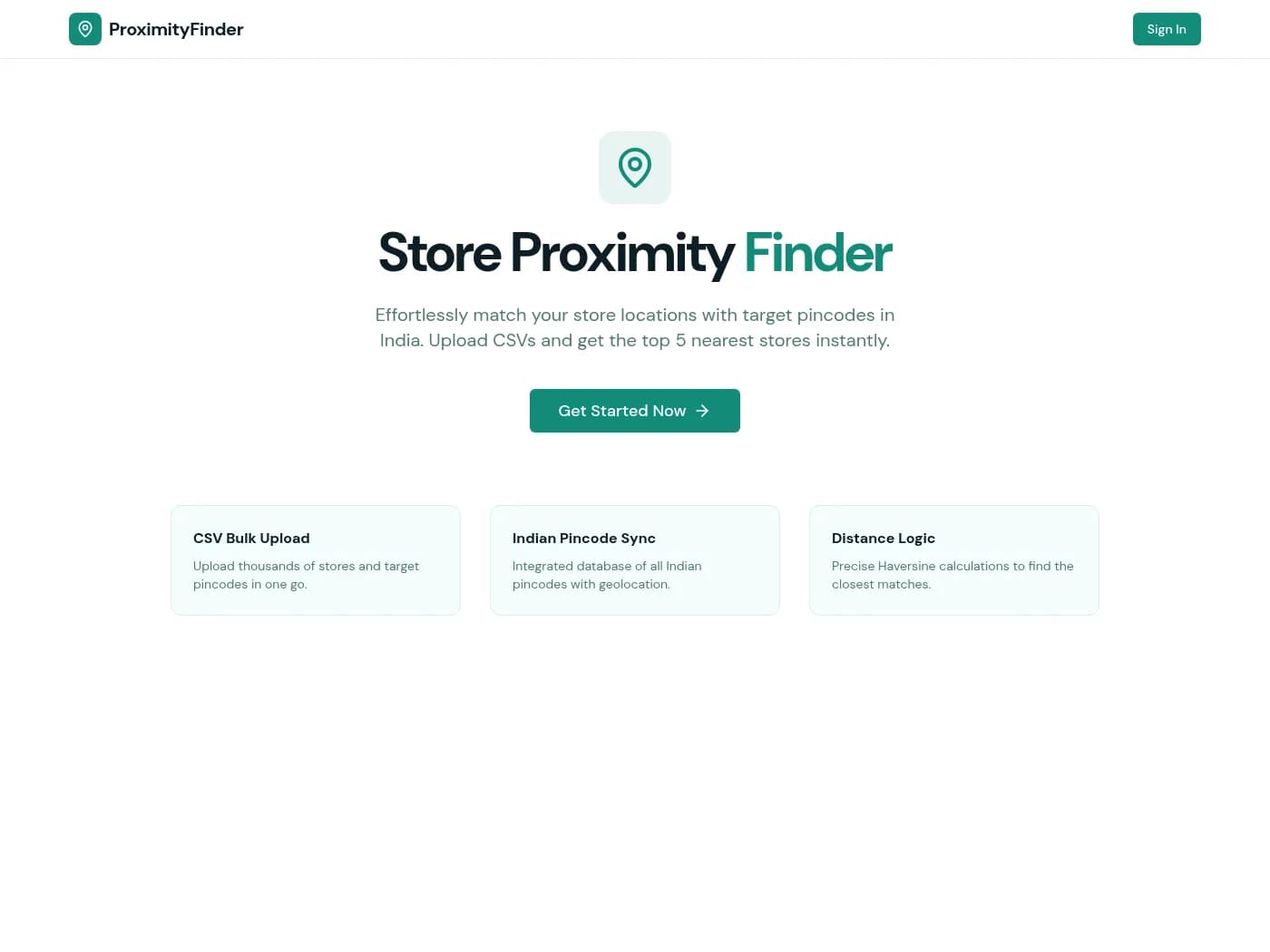 Store Proximity Finder