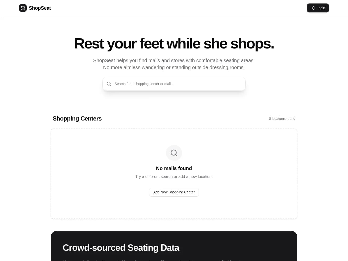 Shop Seat Finder