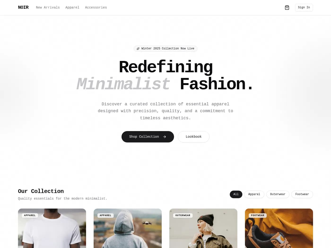 Stunning Shop Web App