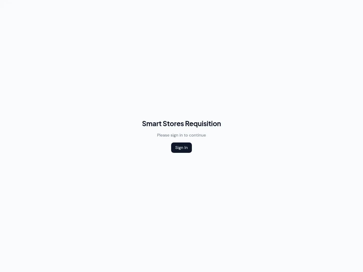 Smart Stores Requisition