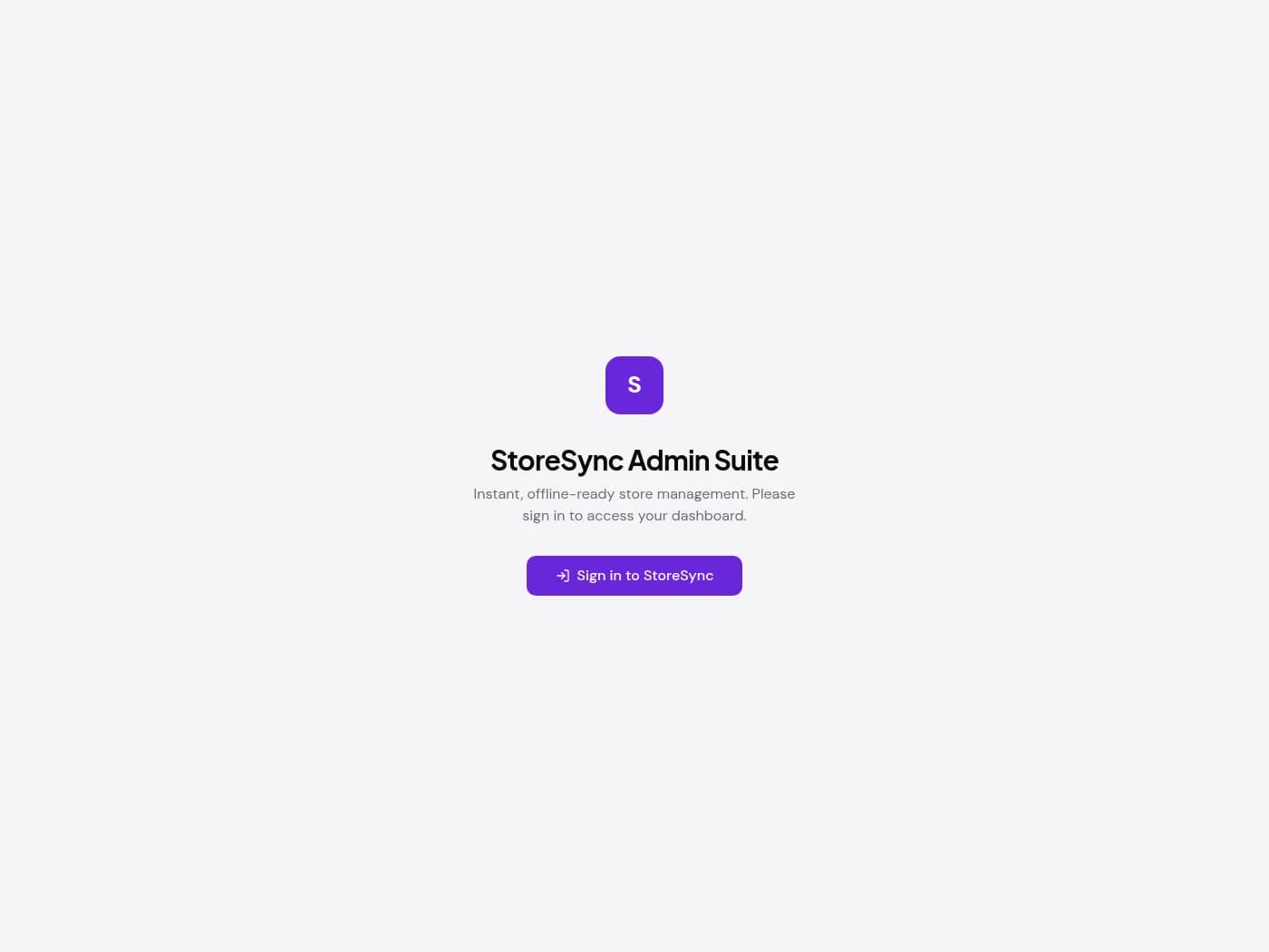 StoreSync Admin Suite