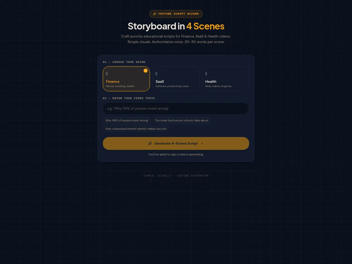 Storyboard Script Wizard