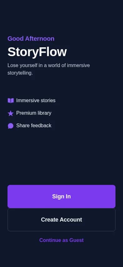 StoryFlow Mobile App