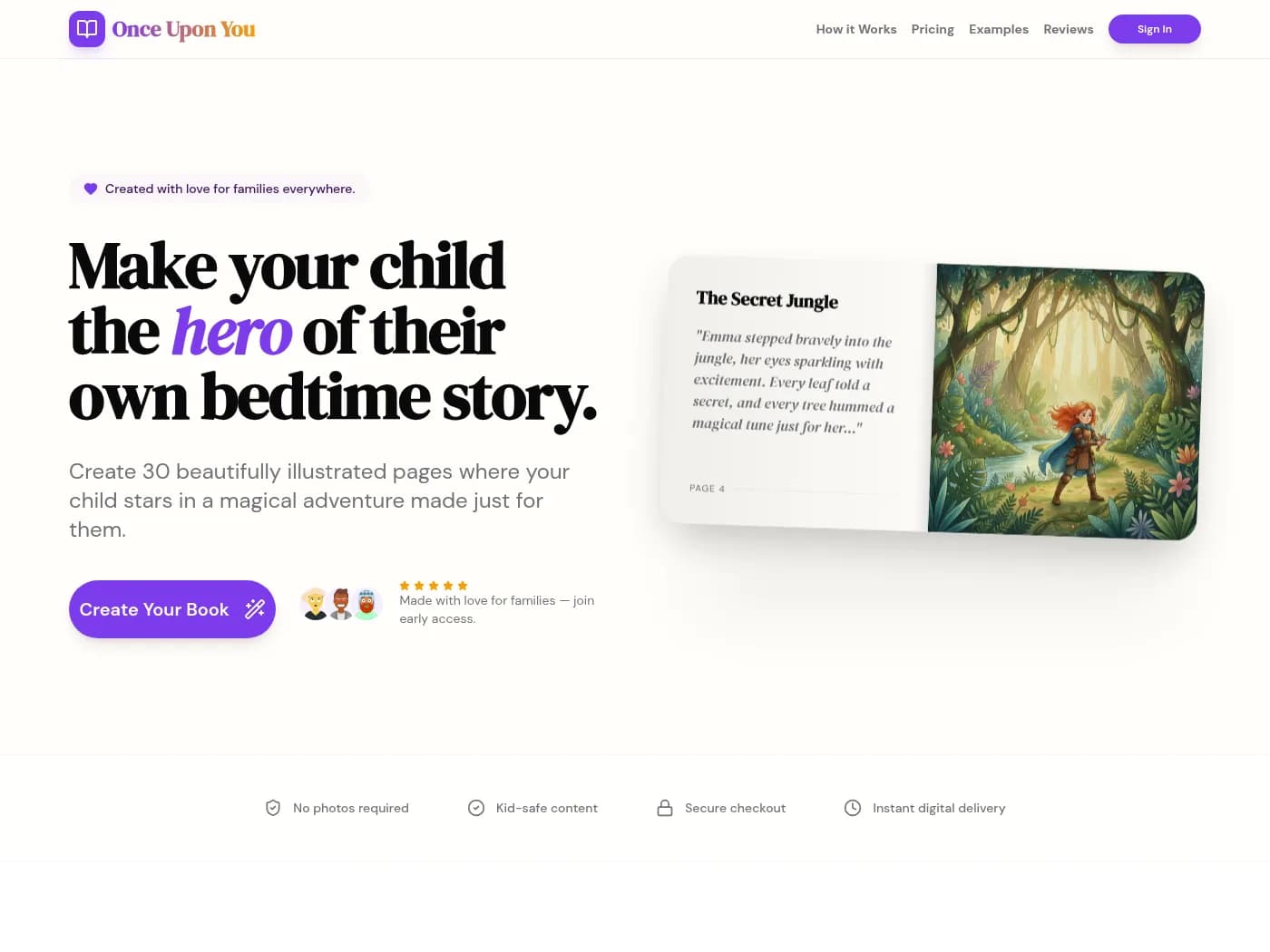 Once Upon You Bedtime Book Maker