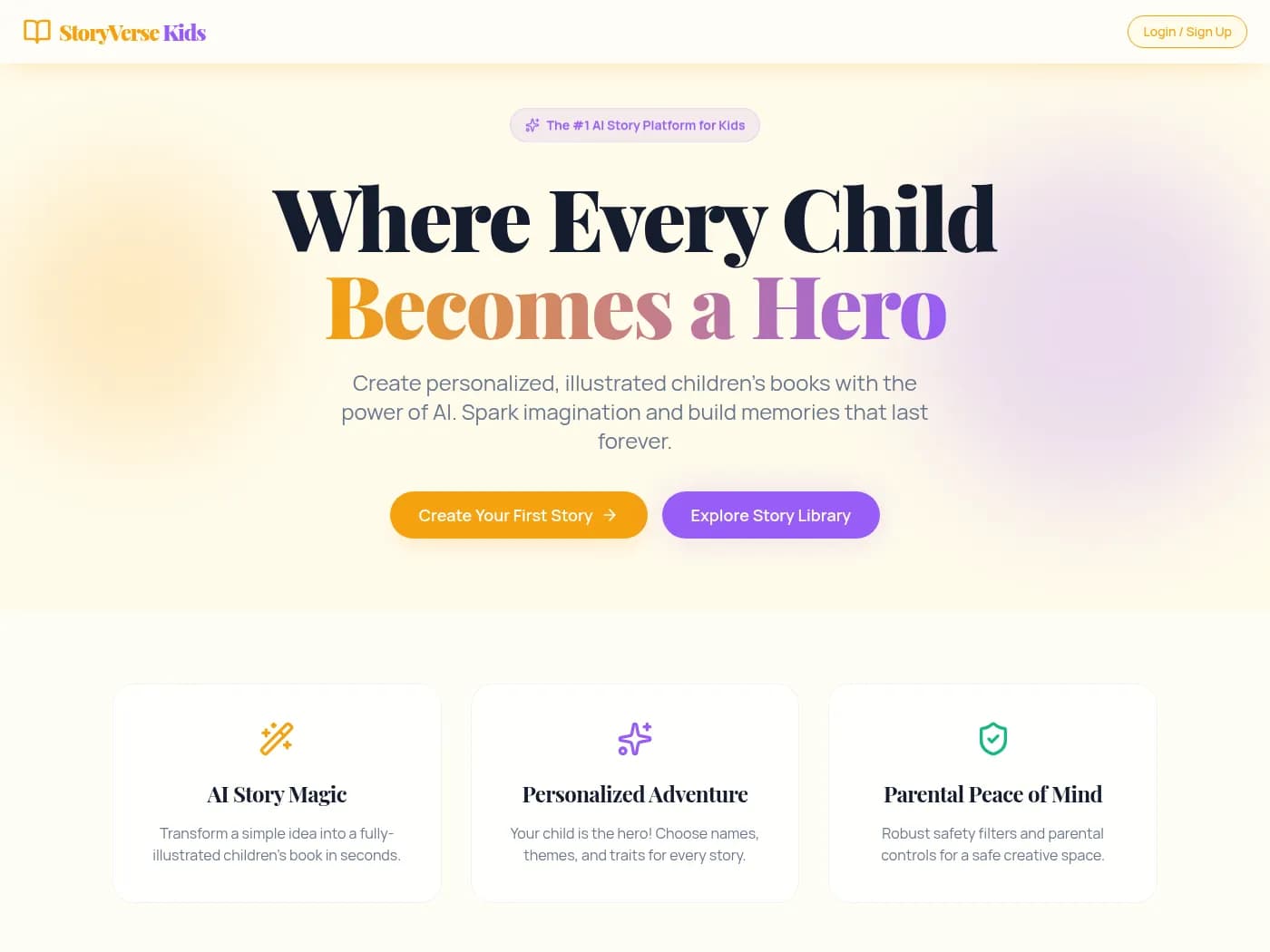 StoryVerse Kids Platform