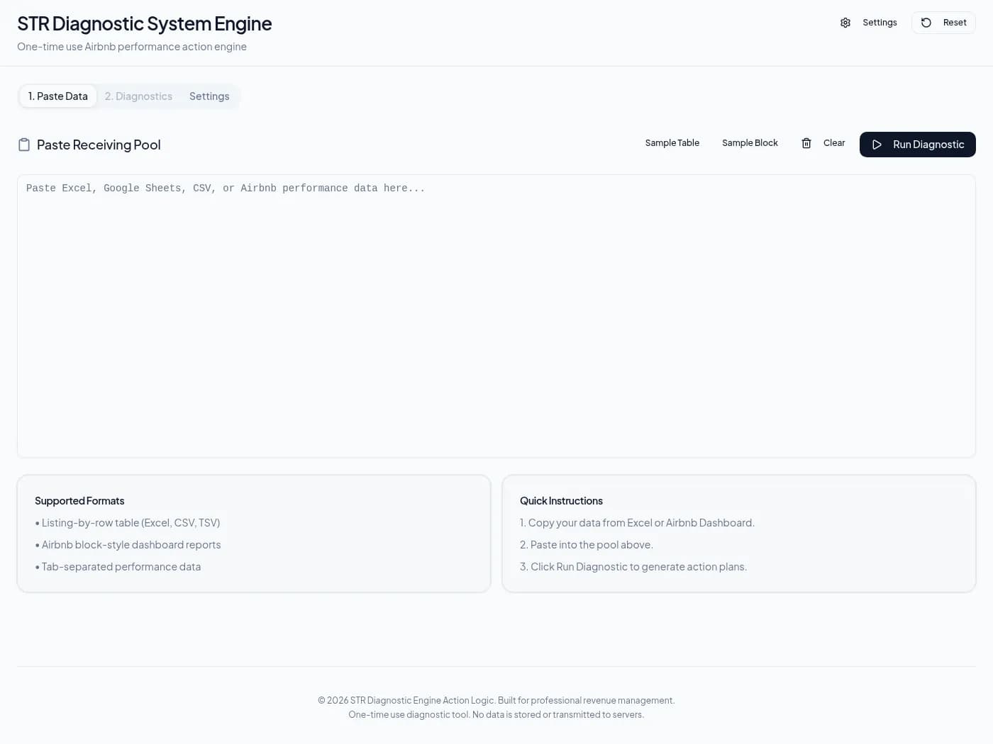 STR Diagnostic Engine