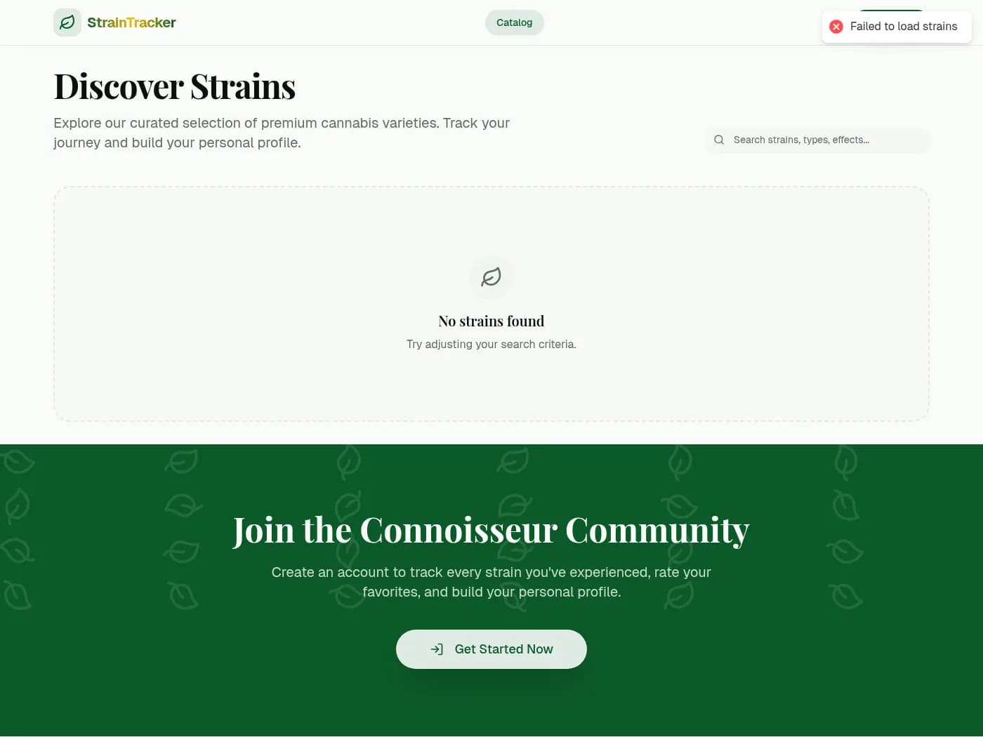 Cannabis Strain Tracker