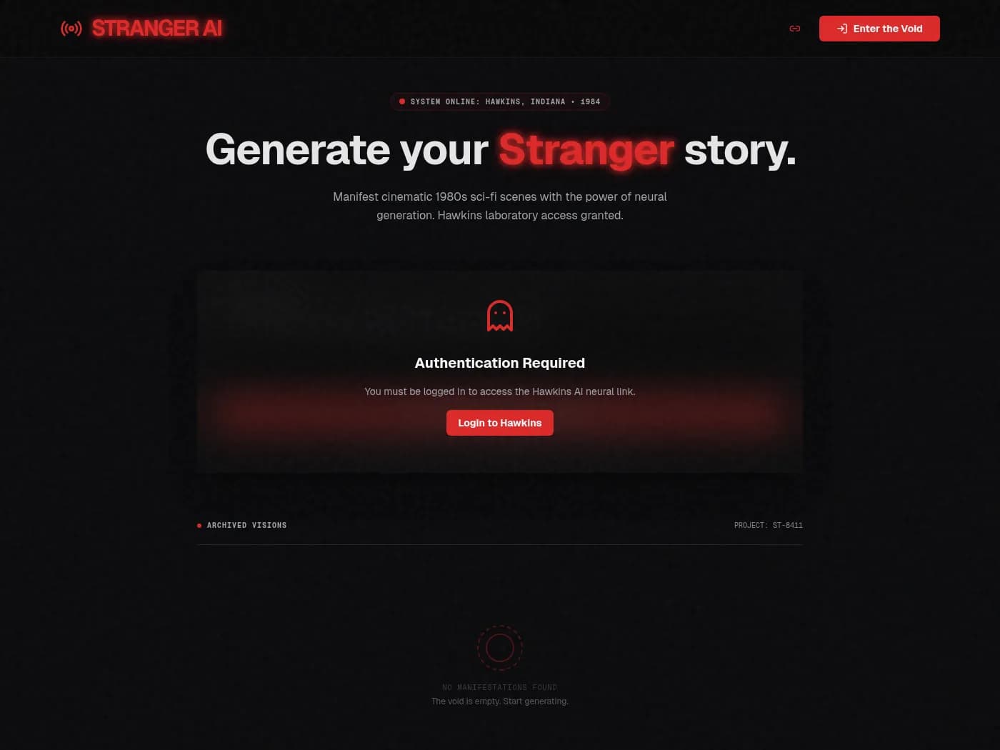 Stranger Things AI Studio