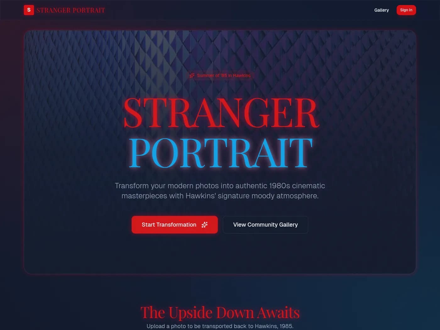 Stranger Portrait Maker