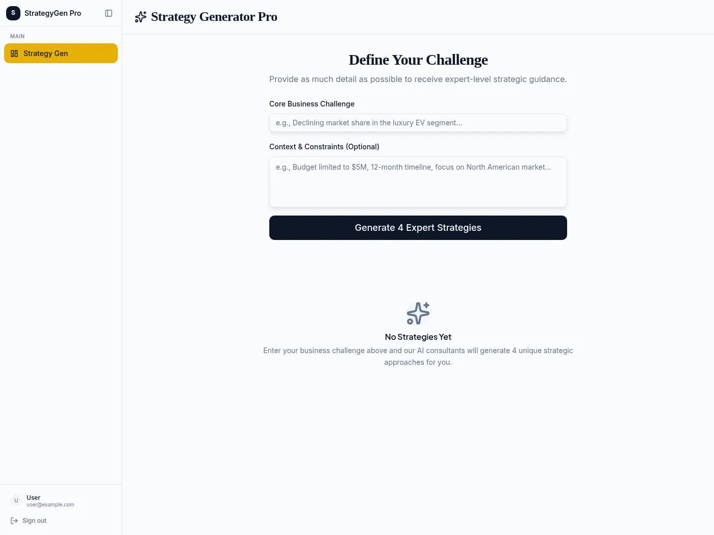 Strategy Generator Pro
