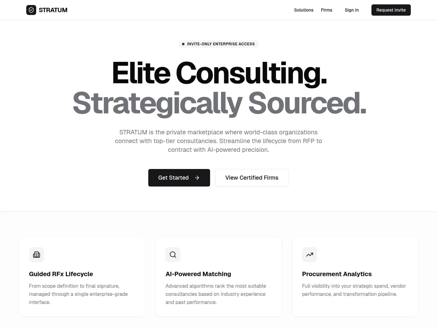 STRATUM B2B SaaS Marketplace