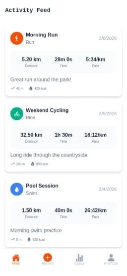 Strava Tracker Clone