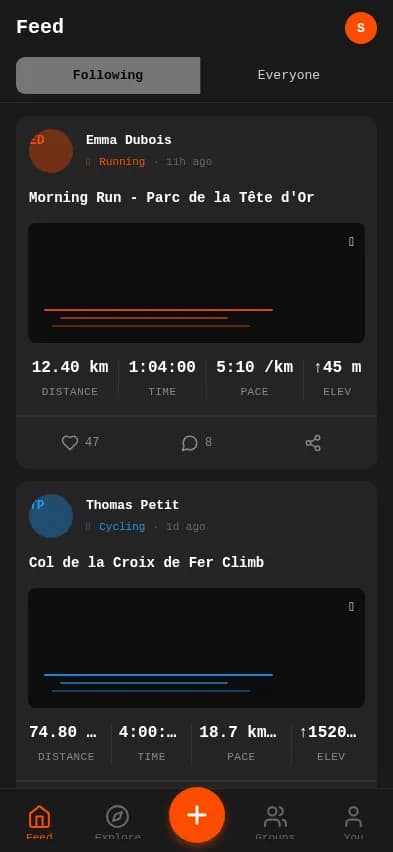 Strava Free Clone