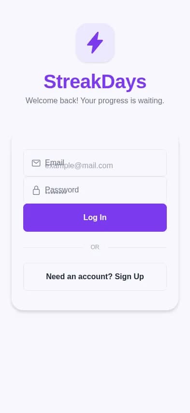 StreakDays Tracker