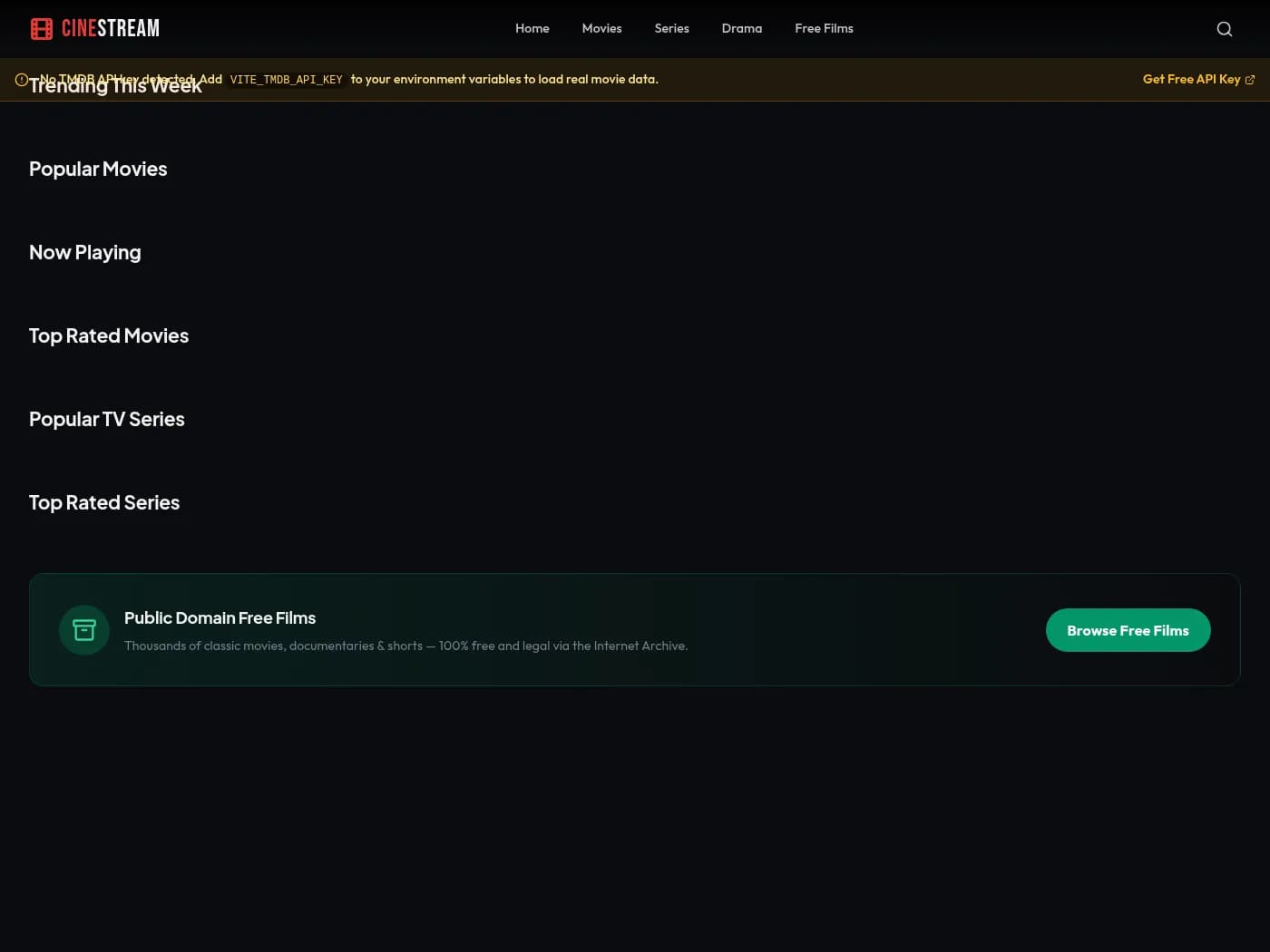 CineStream Hub