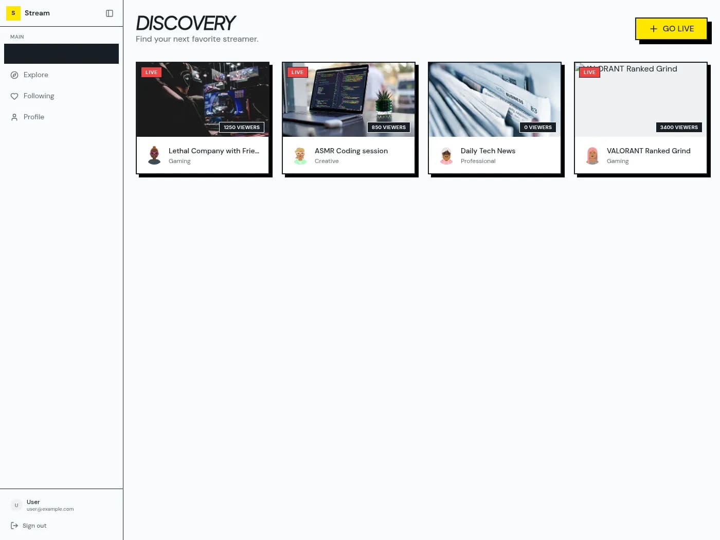Stream Social App