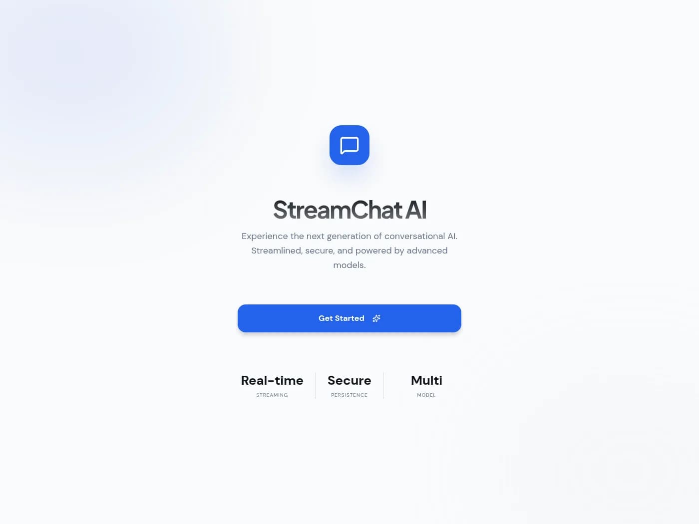 StreamChat AI Interface