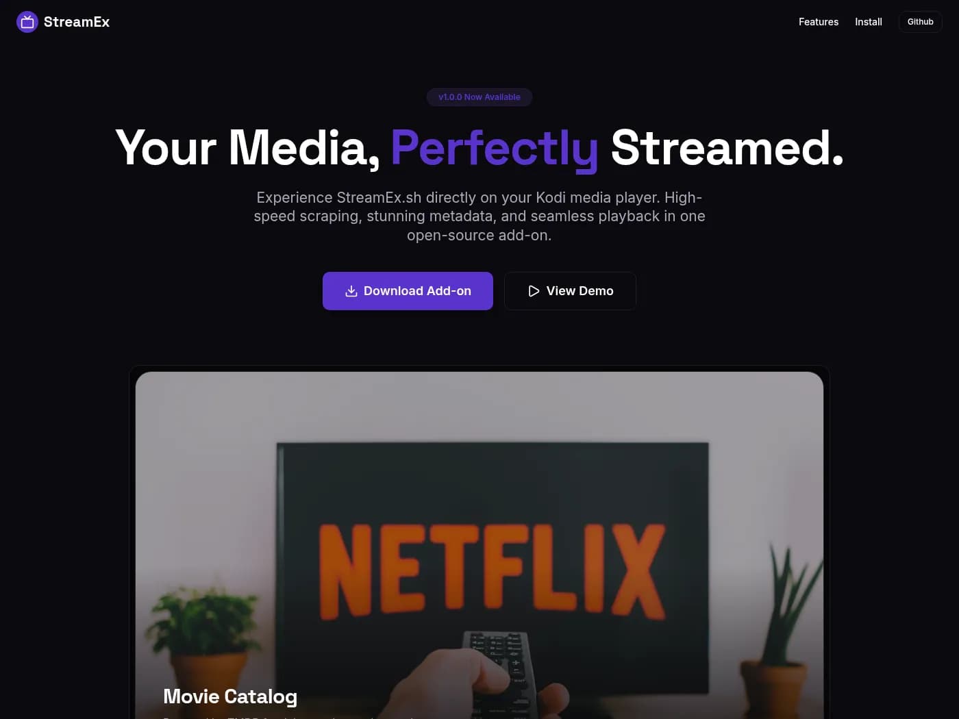 StreamEx Kodi AddOn