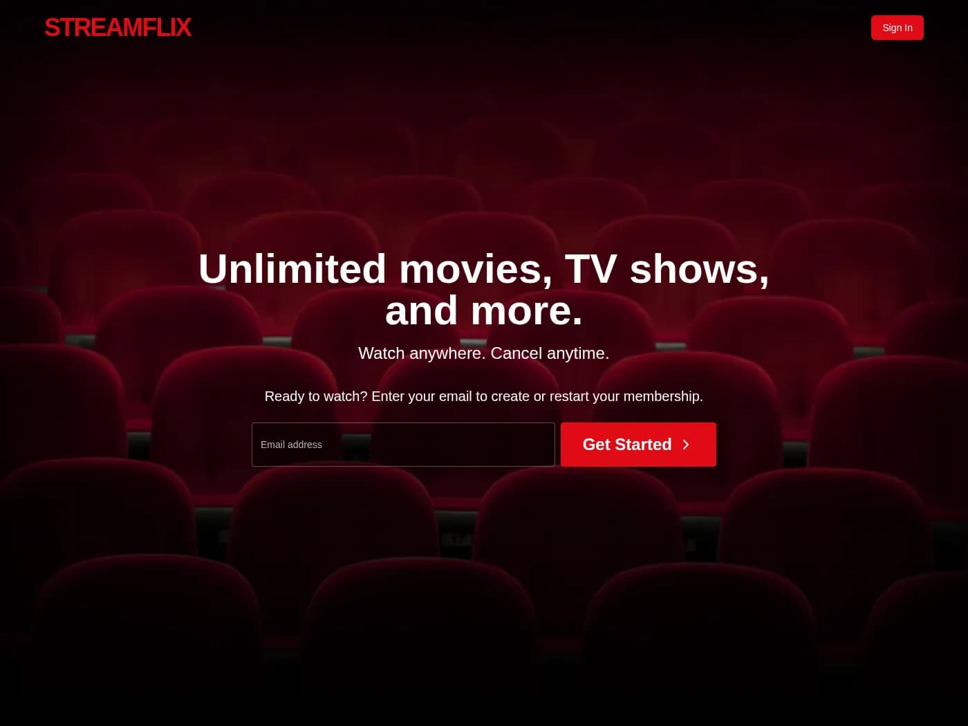 StreamFlix Clone