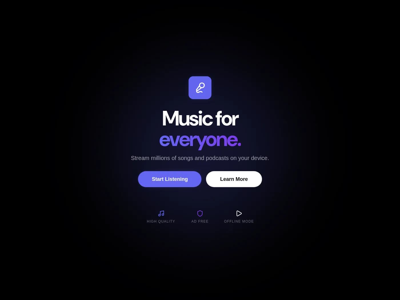 Streamify Web Player