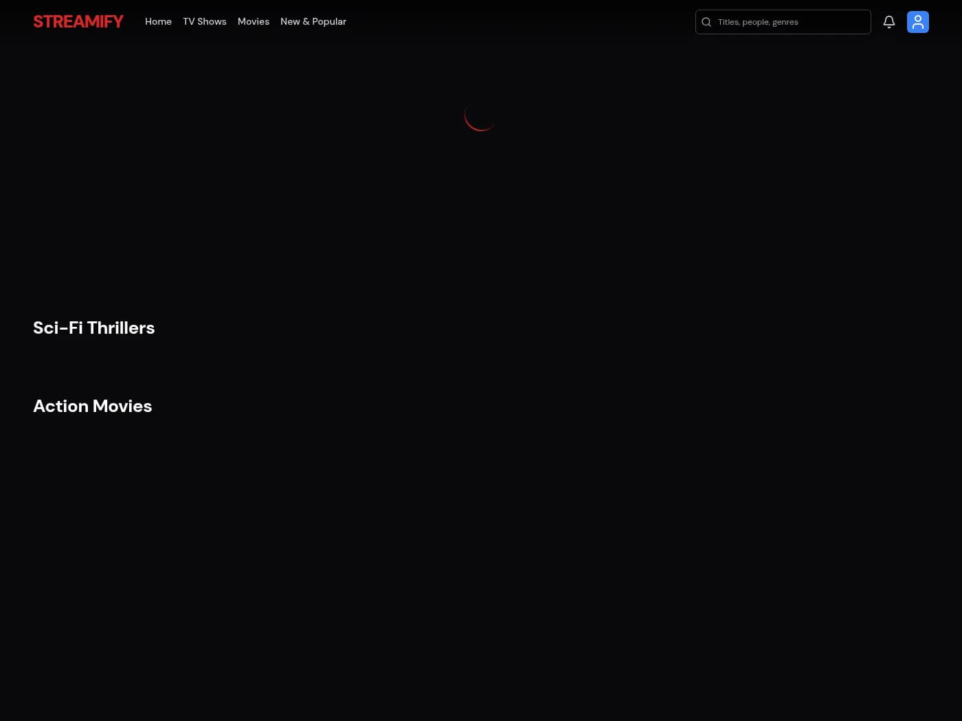 Streamify Web App