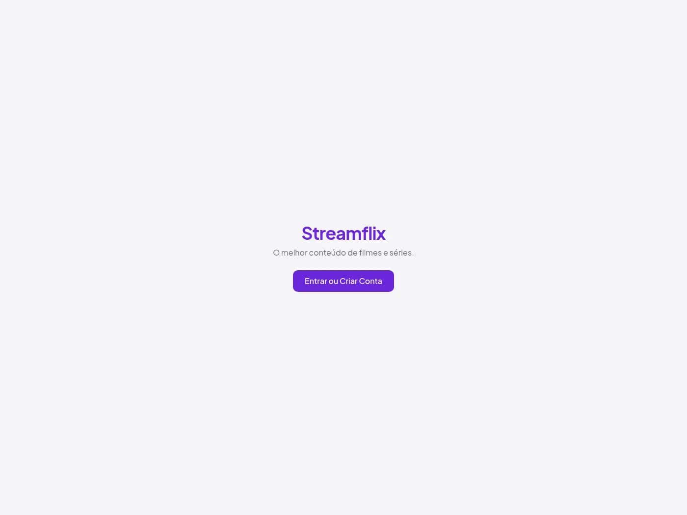 Streamflix Web Portal