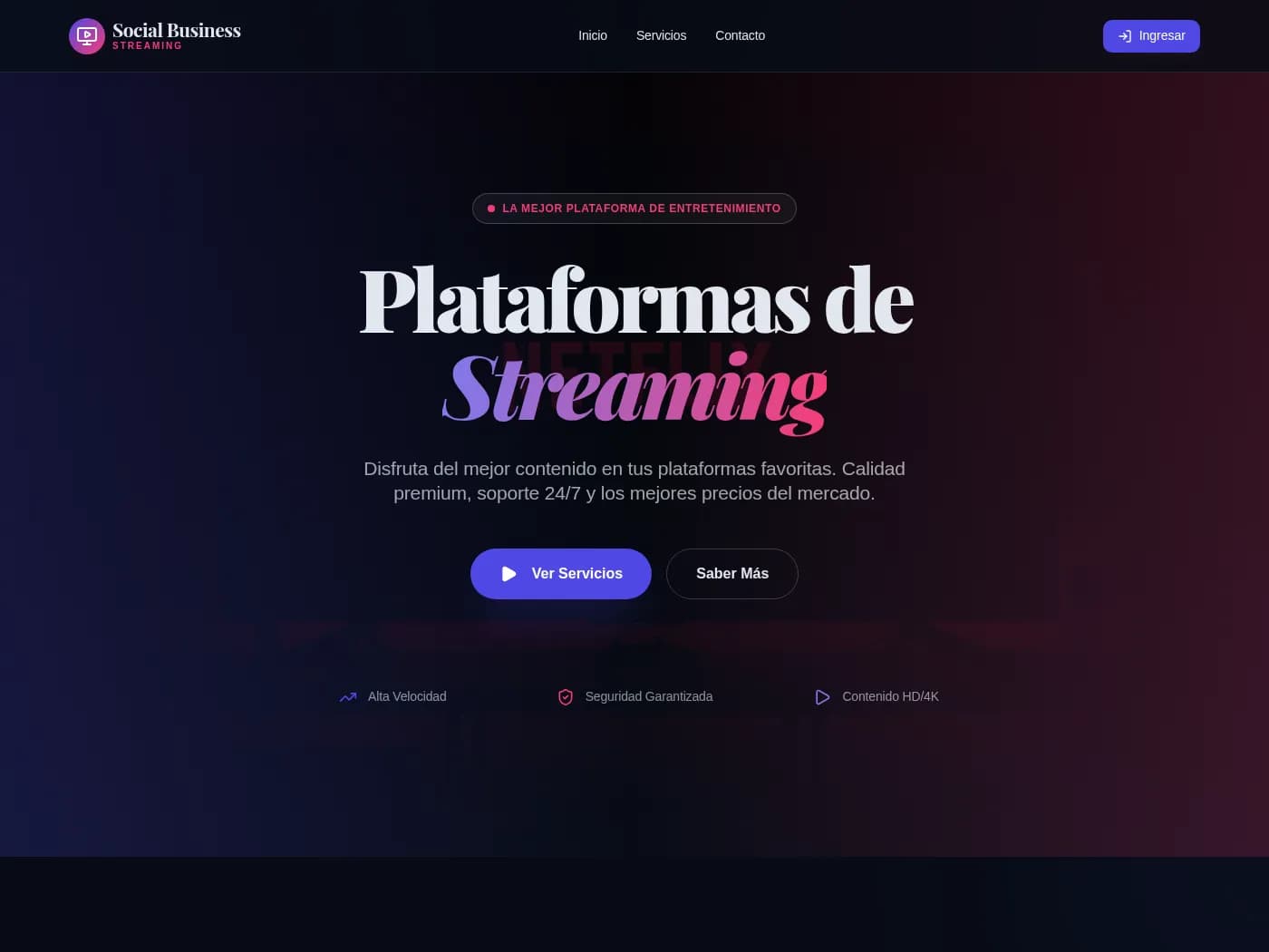 Streaming Site Clone