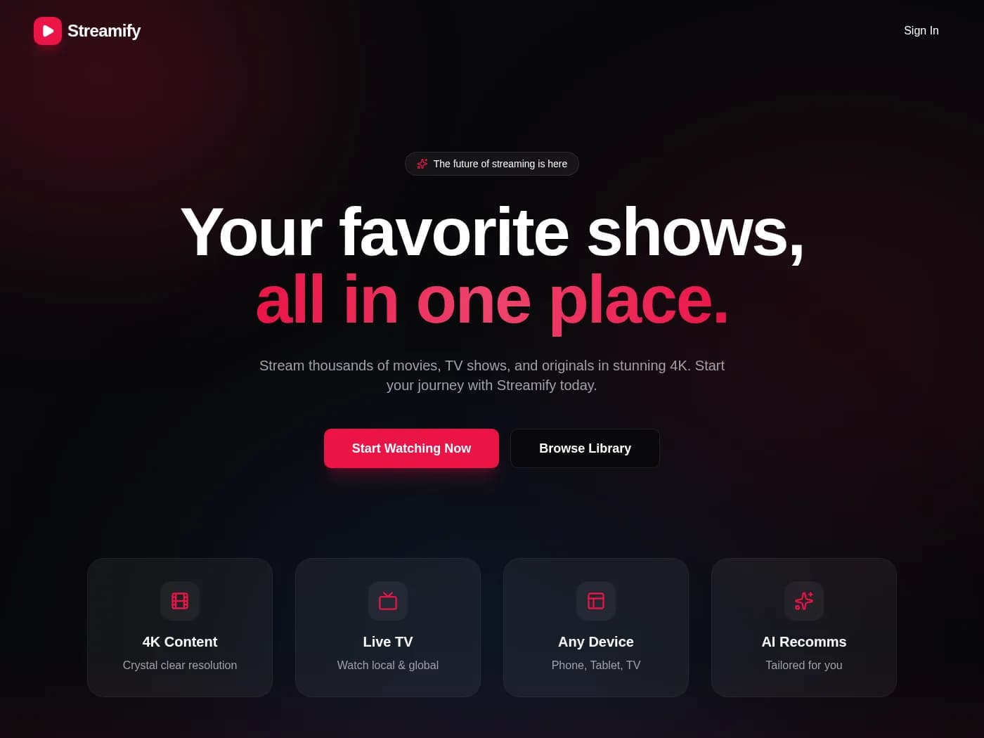 Streamify Web
