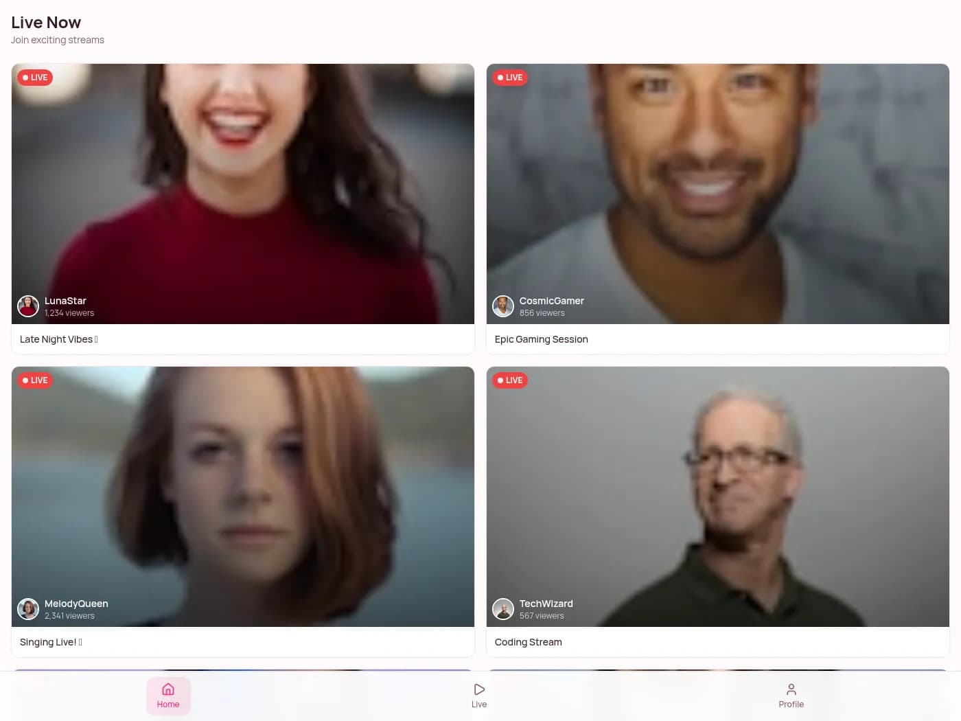 Streamly Social Live